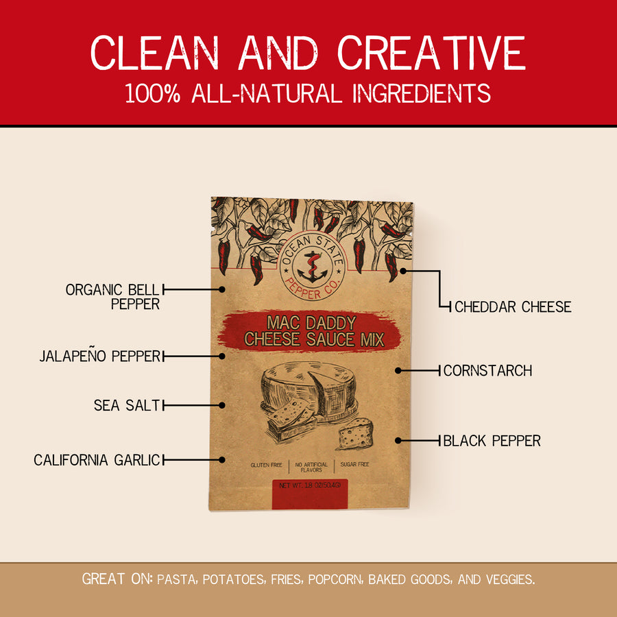 Mac Daddy Cheese Sauce Mix – Ocean State Pepper Co.